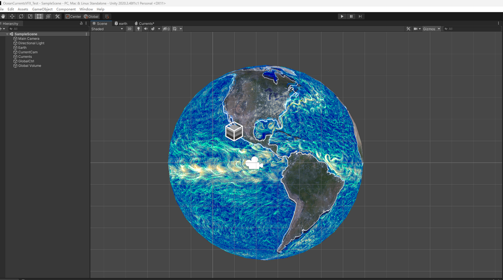 Visualization of ocean currents