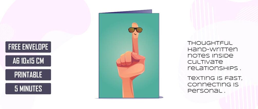 Adulting Hand-Written Printable Greeting Card: 'Level Up'