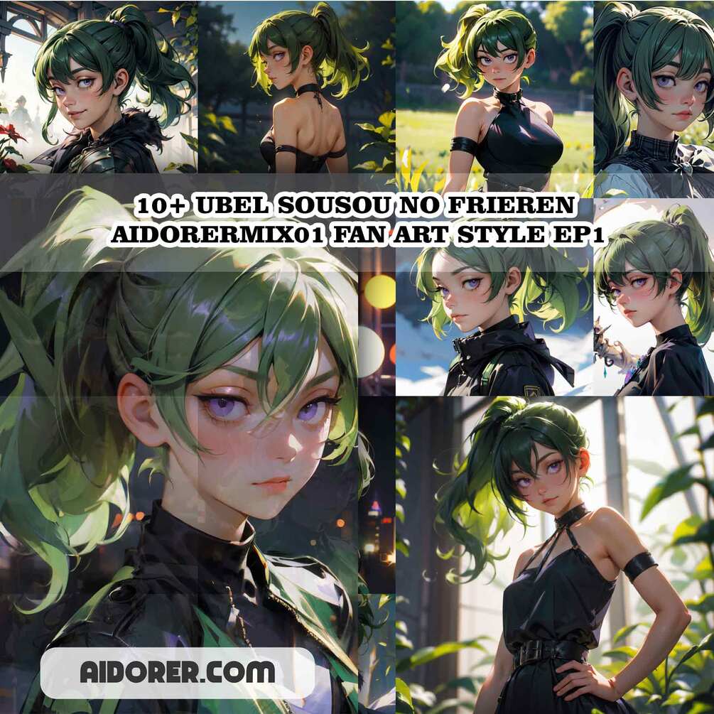 10+ UBEL SOUSOU NO FRIEREN AIDORERMIX01 FAN ART STYLE EP1