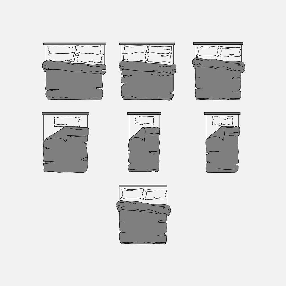 2D Parametric Bed Furniture Pack 2