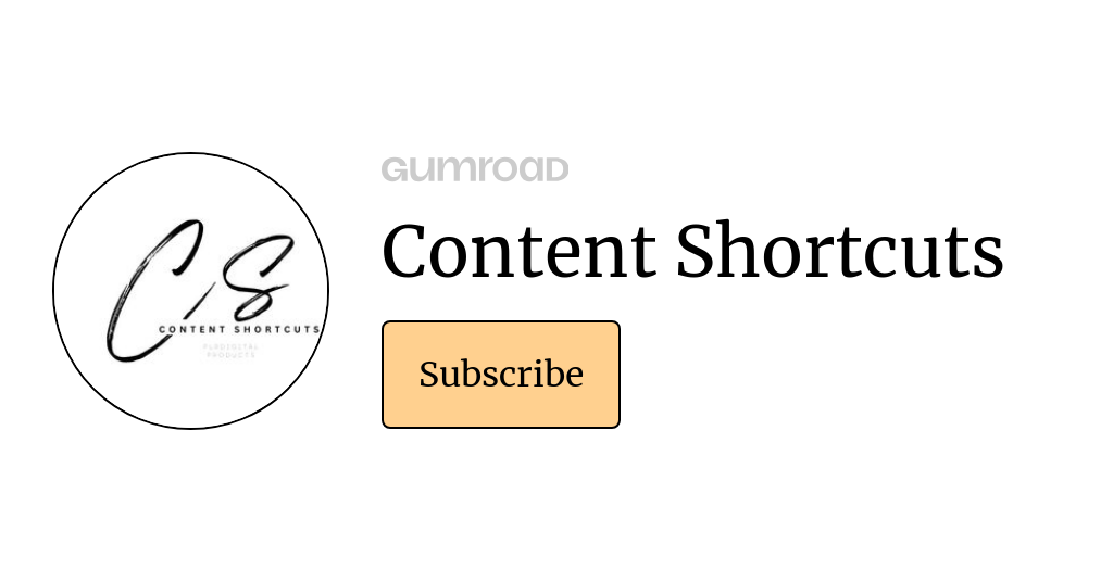 Content Shortcuts