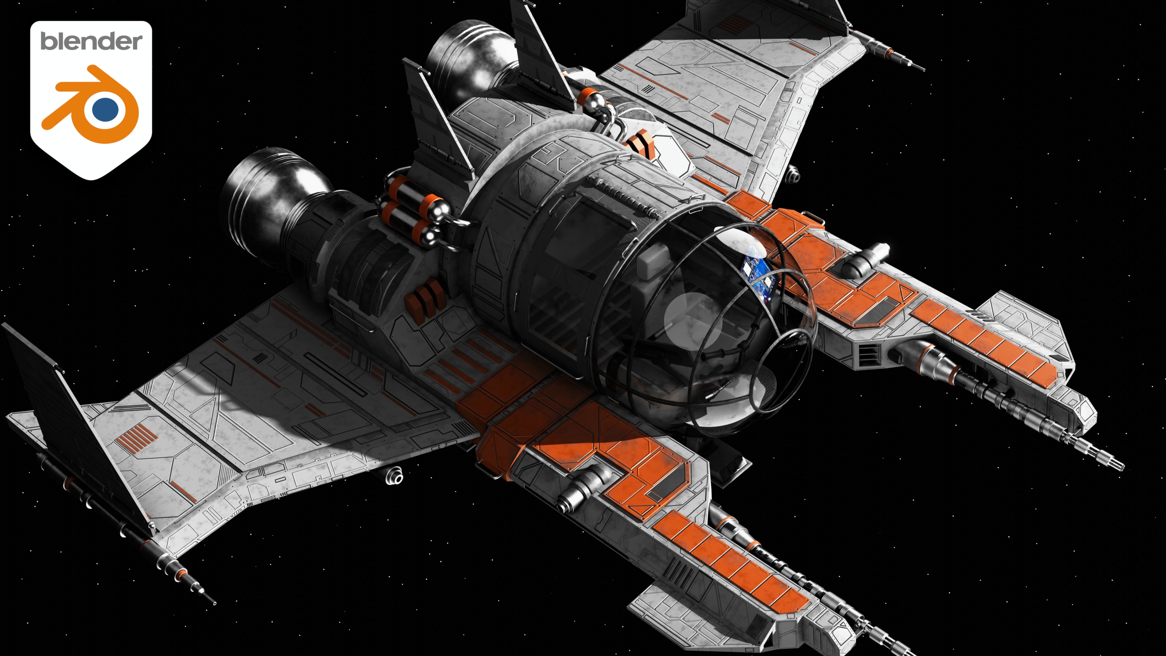 How I Made This Spaceship in Blender 🚀 - Ryan King Art