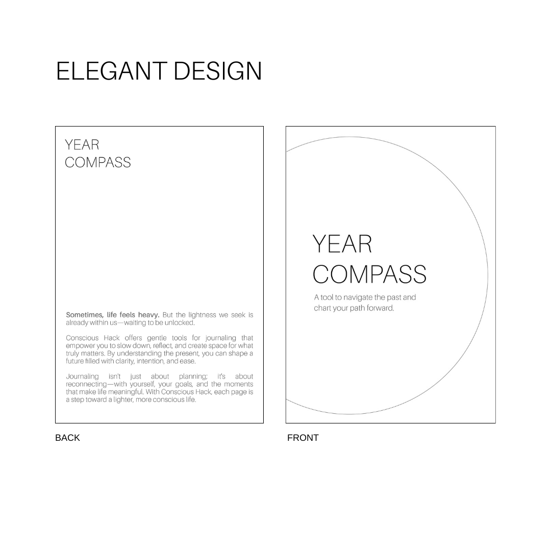 Year Compass – Printable 2025 Planner | Reflect, Dream, Plan