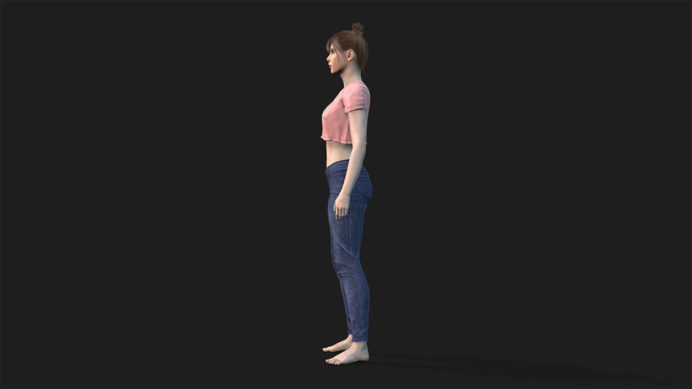Beautiful Female Character Animation Ready Model