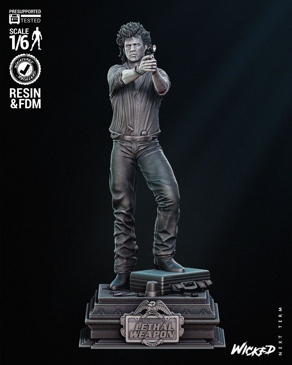 Wicked Movies Riggs Sculpture: Tested and ready for 3D printing