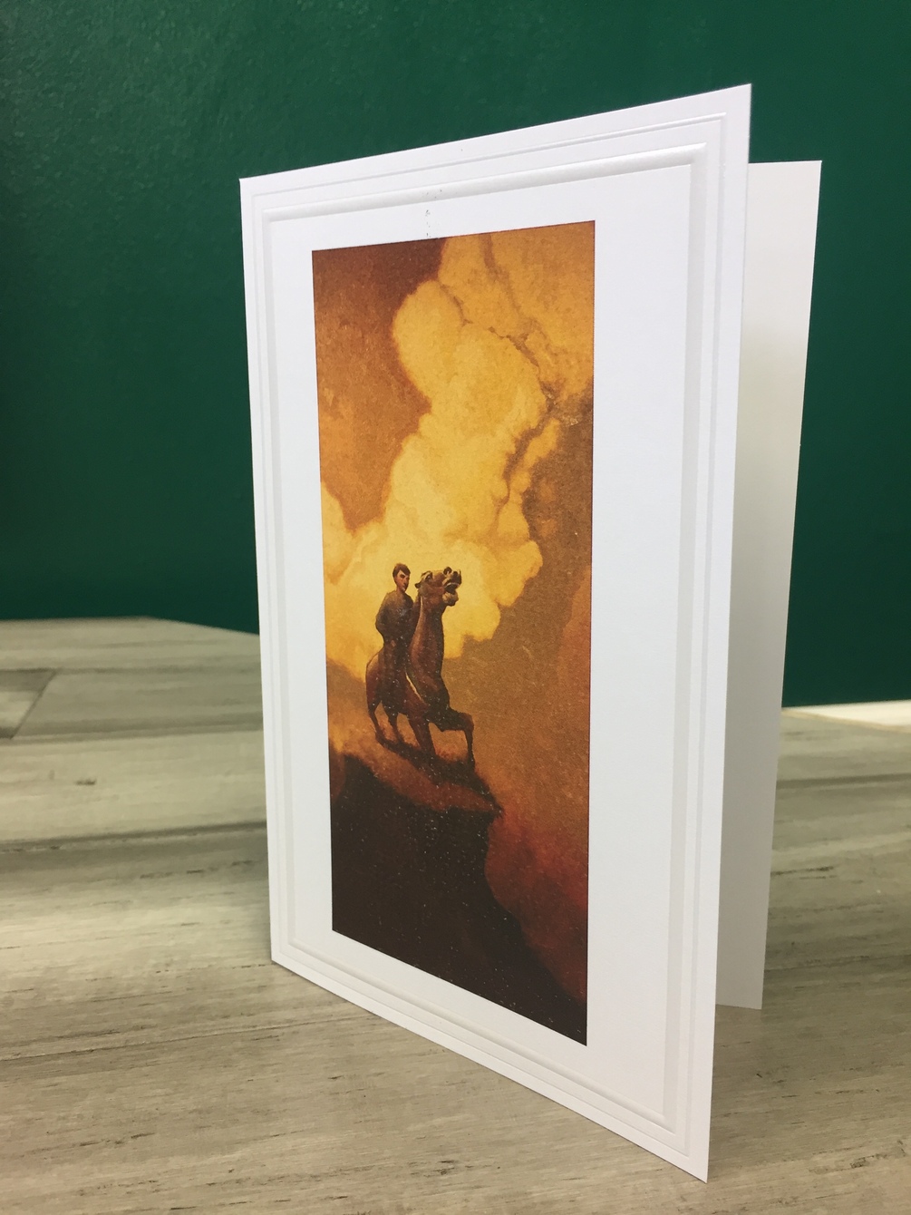 Richland Carrousel Greeting Card, Horse Artwork by Sam Neer