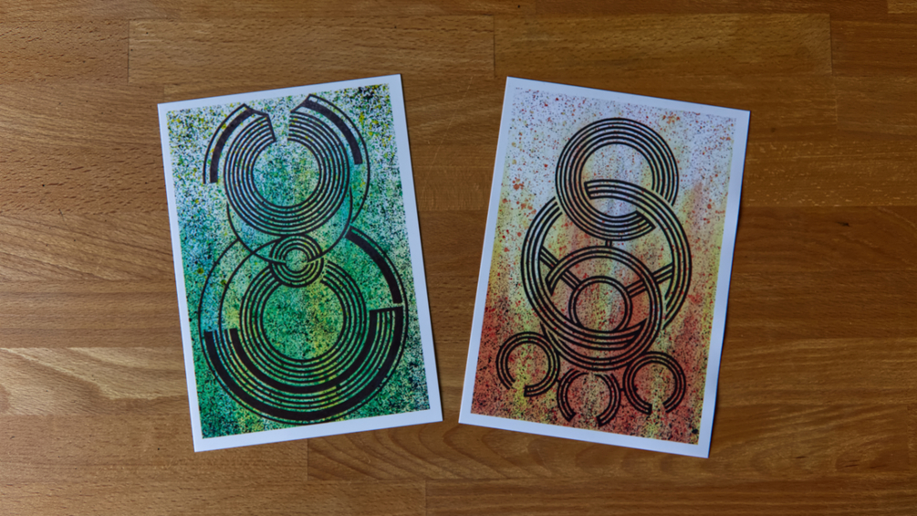Colour Geometric Continuous Form A5 Print - CGCFA5P2021.3