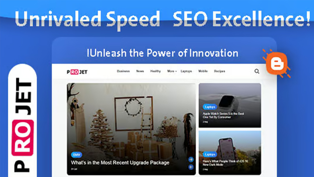 Projet Professional Blogger template