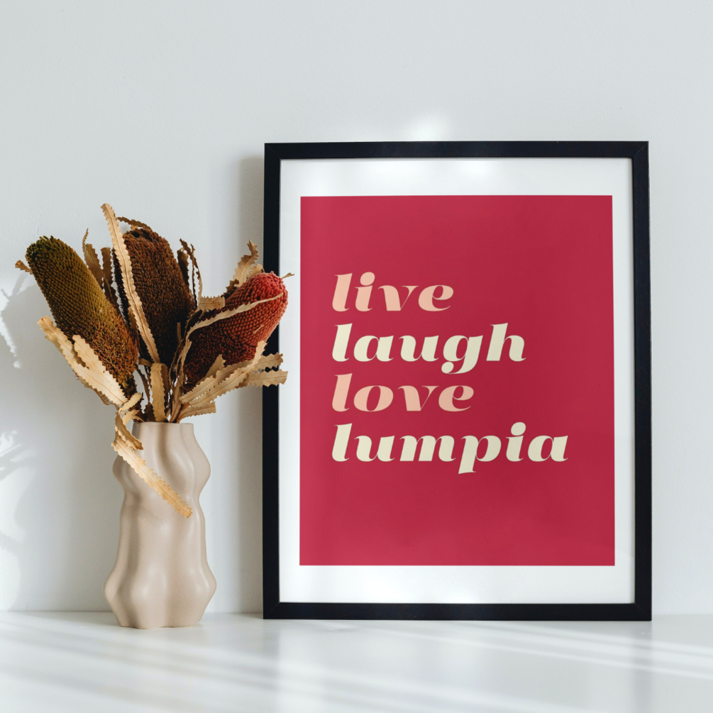 Set of 3 Love Lumpia Pinoy Food Printable Wall Art