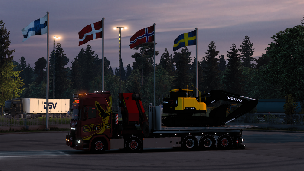 Hooklift Crane Chassis by JN