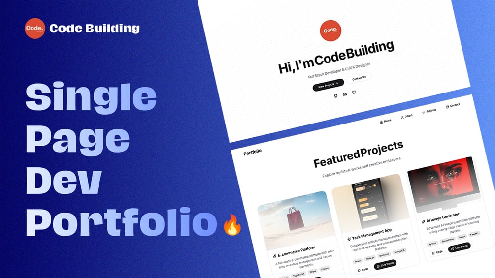 Single Page Web Dev Portfolio