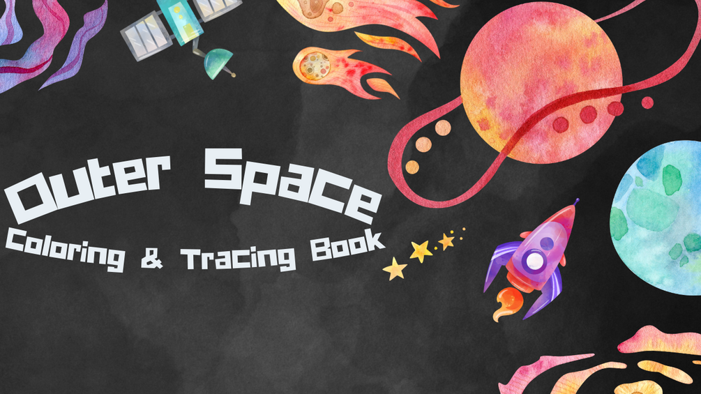 Outer Space Coloring & Tracing Book