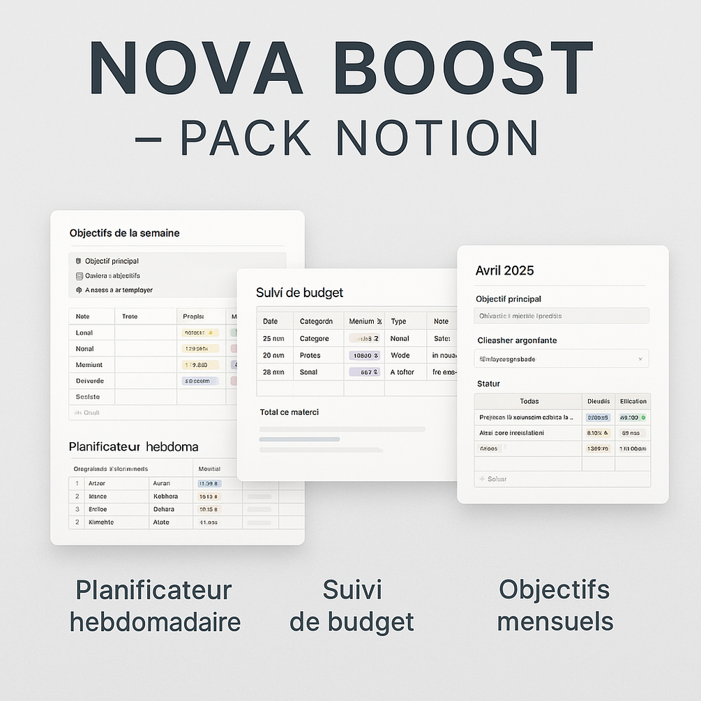 Nova Boost – Pack Notion