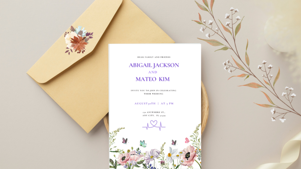 wedding template invitation (canva)