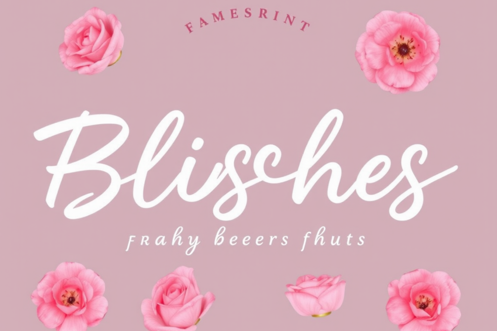 Fresh Blushes | Modern Script Font