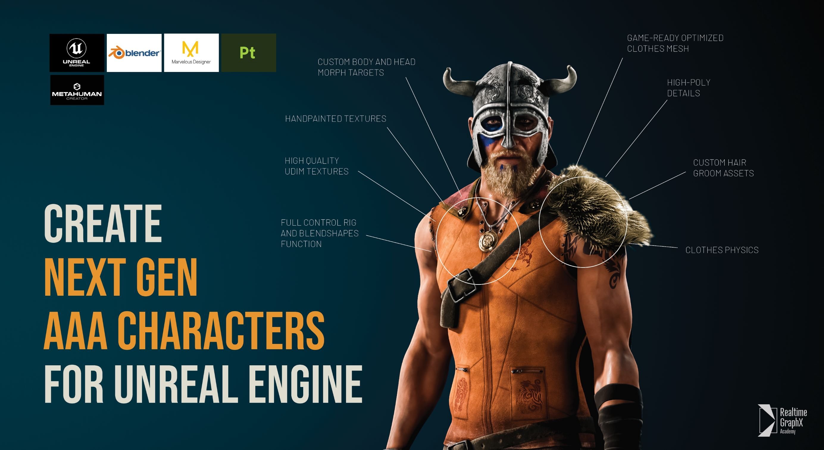 Create Next Gen AAA Characters For Unreal Engine - Free Daz 3D Models