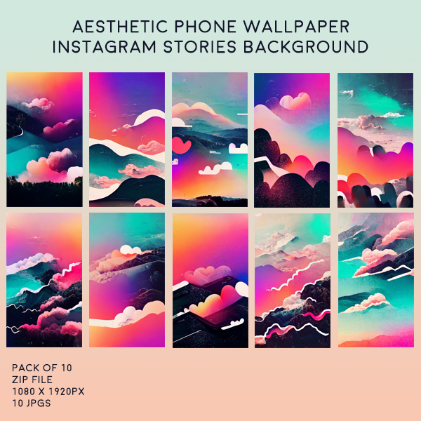 Bright Colorful Saturated Aesthetic Phone Wallpapers Backgrounds ...