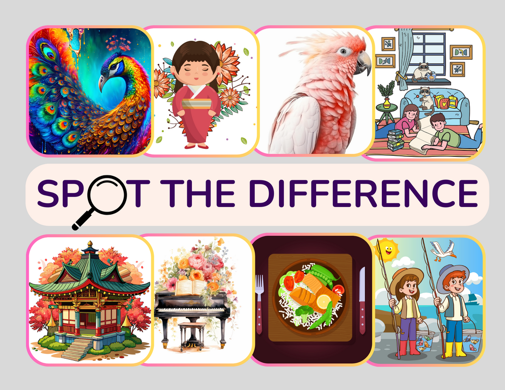 Spot The Differences Activity - VOL 1