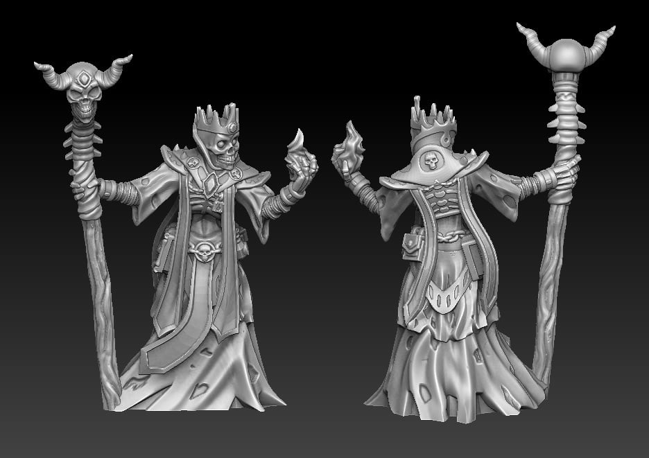 Lich 3d printable miniature