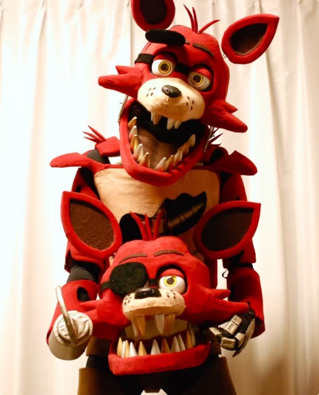 Foxy 1 Furry Custom Mask Wearable 3D Model STL - Foxy 1 Furry Cosplay ...