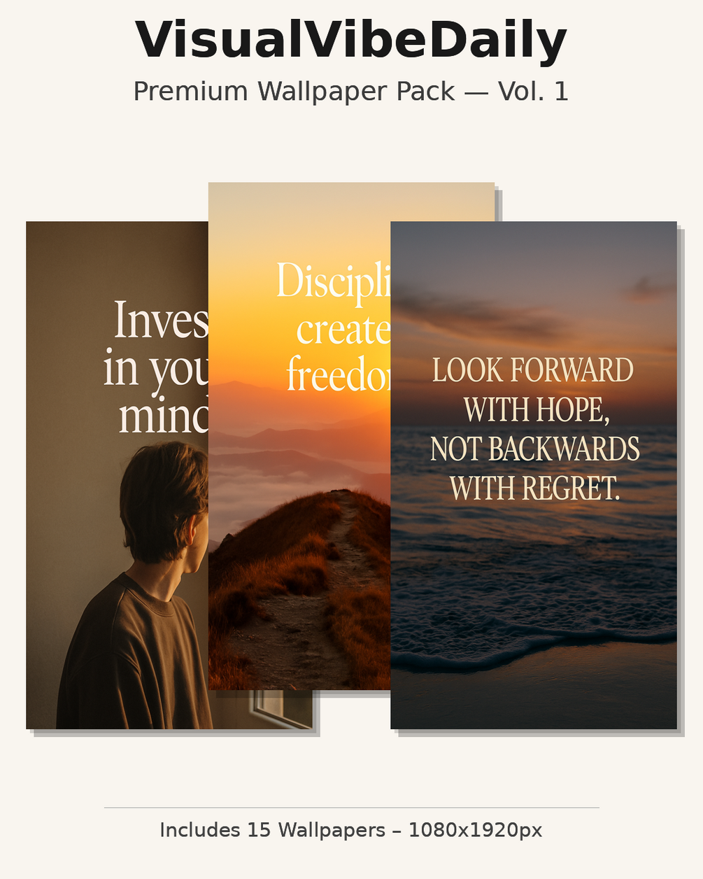 VisualVibeDaily – Premium Wallpaper Pack (Vol. 1)
