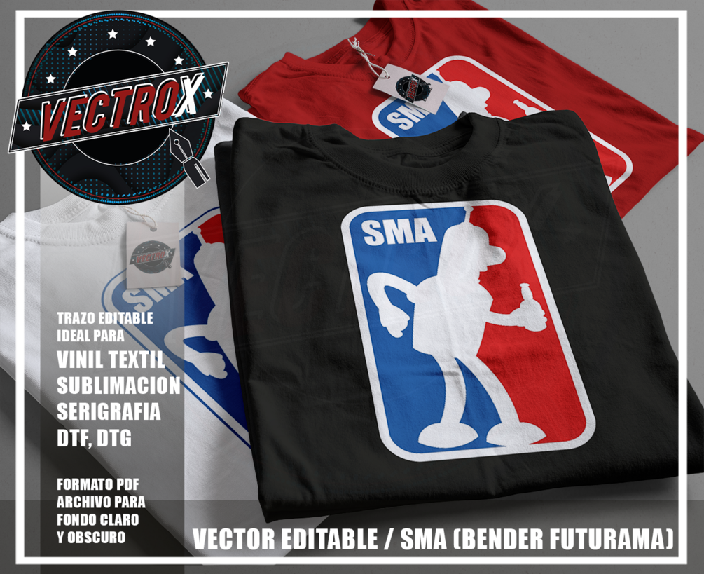 Vector Editable - Sma (Bender Futurama)