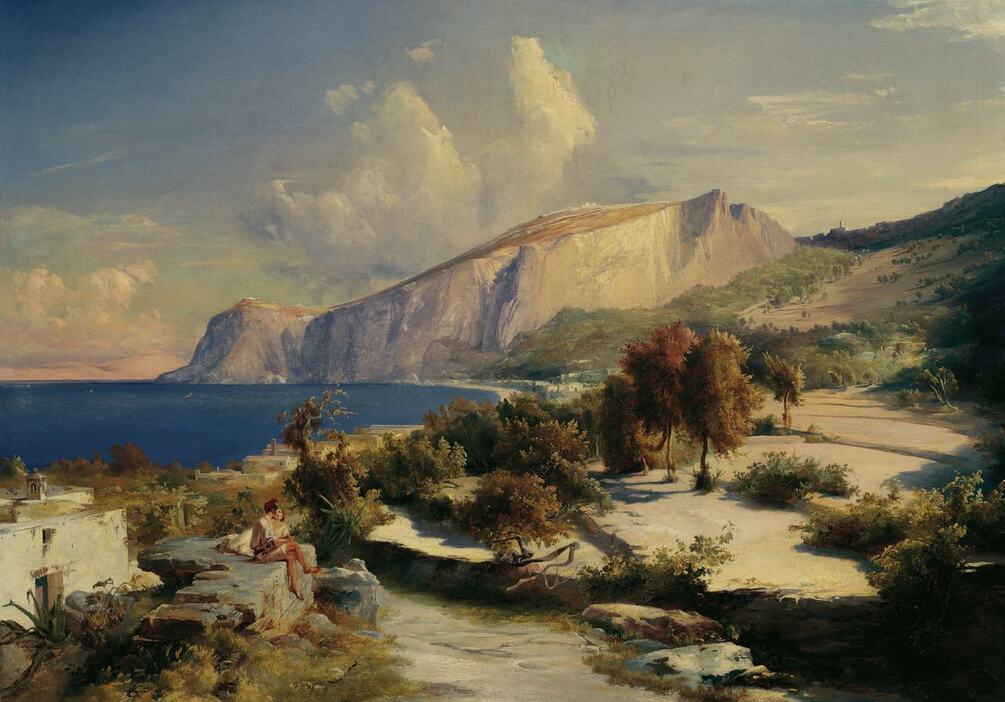Afternoon on Capri by Carl Blechen