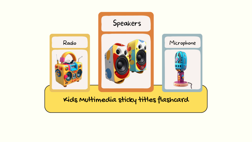 Multimedia Kids flash cards
