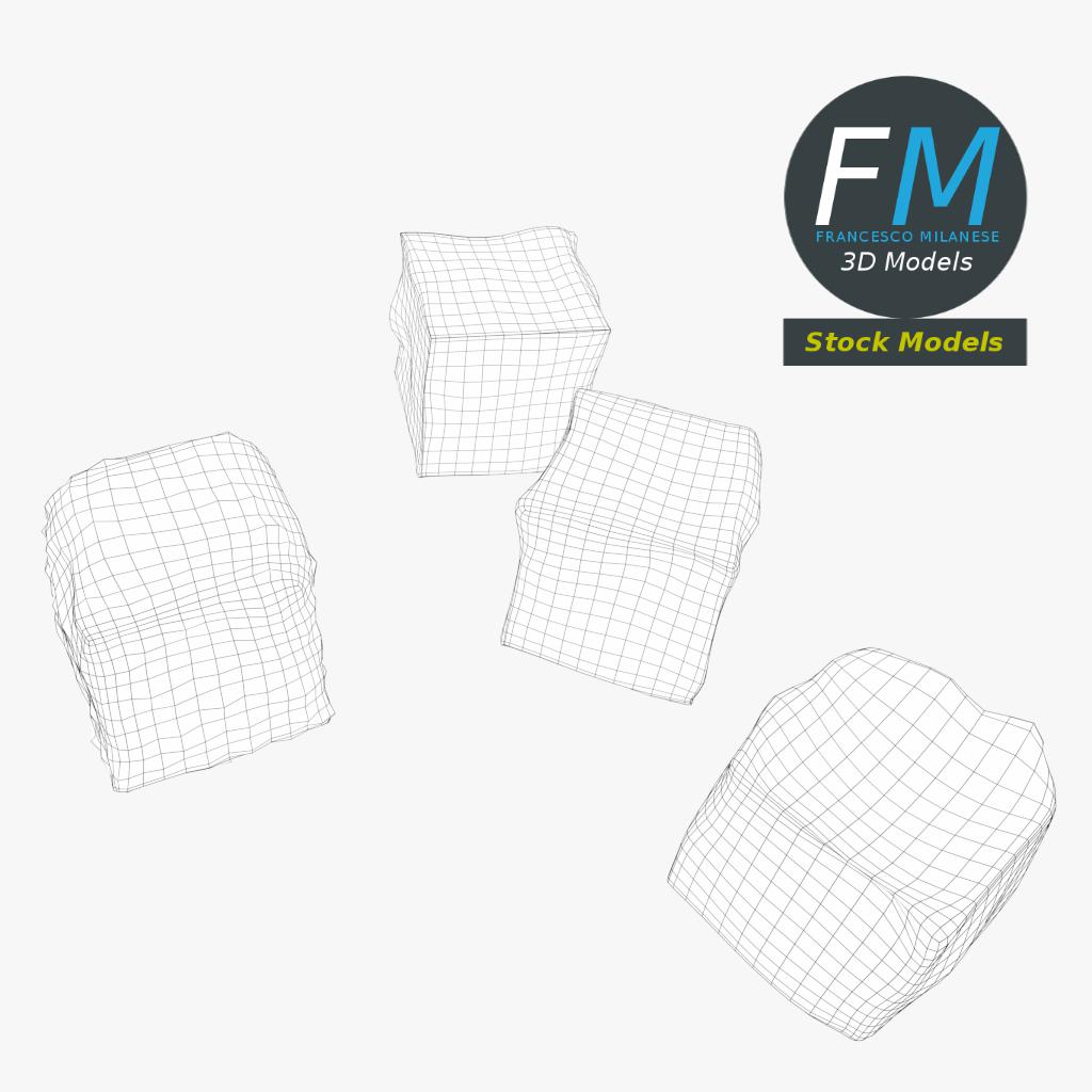 3D MODEL - Ice cubes
