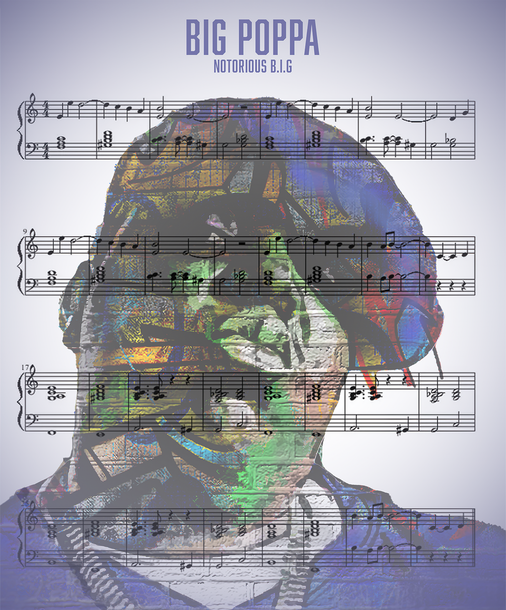 Biggie Smalls Song art - Piano notes. Digital download