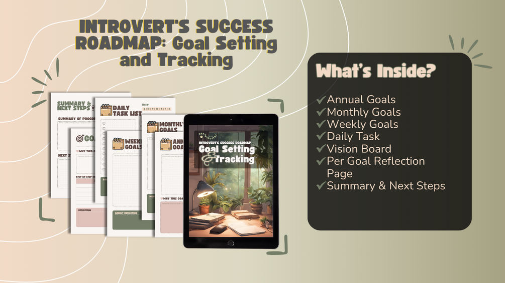 INTROVERT'S SUCCESS ROADMAP: Goal Setting and Tracking + Free Printable ...