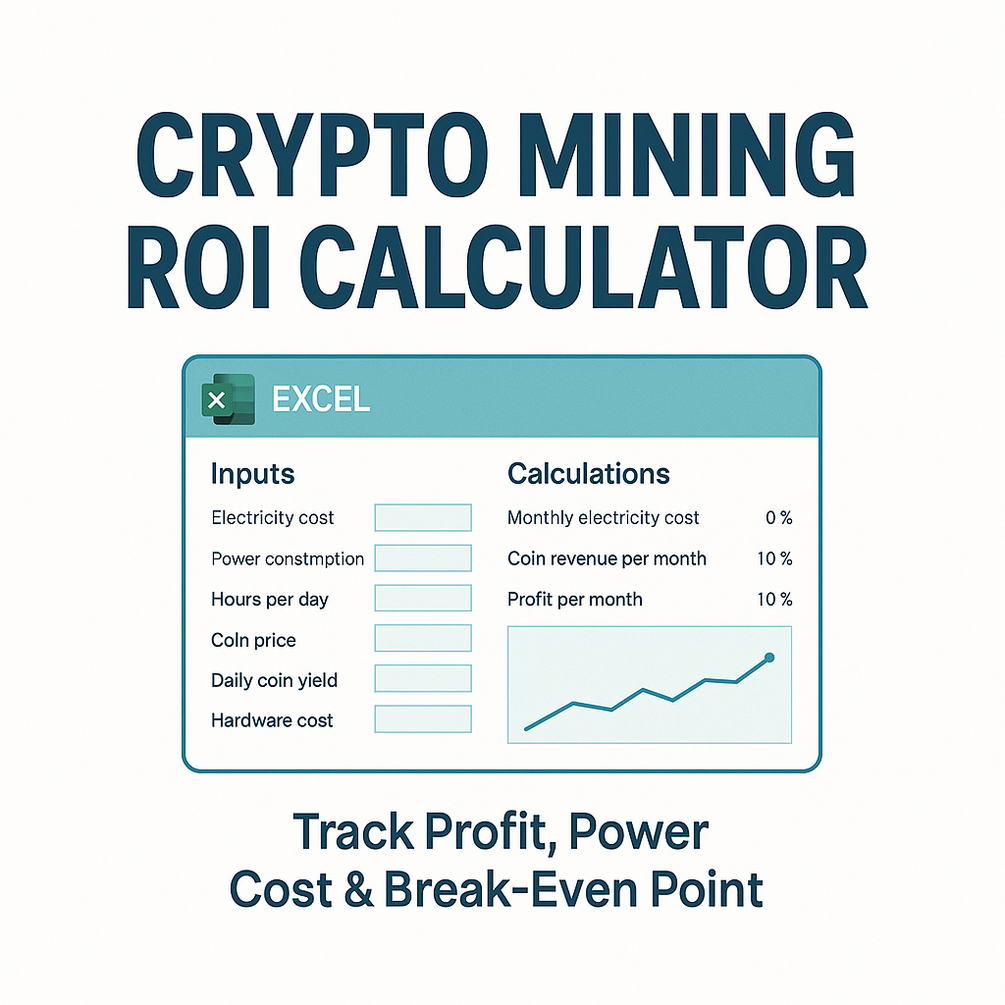 Crypto Mining ROI Calculator (Excel) – Easily Calculate Your Mining Profit