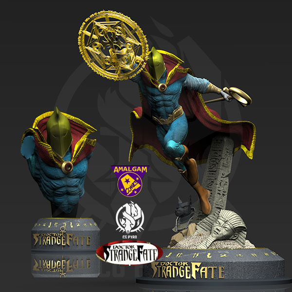 Dr. Strangefate Amalgam Comics STL files for 3D Printing by CG Pyro