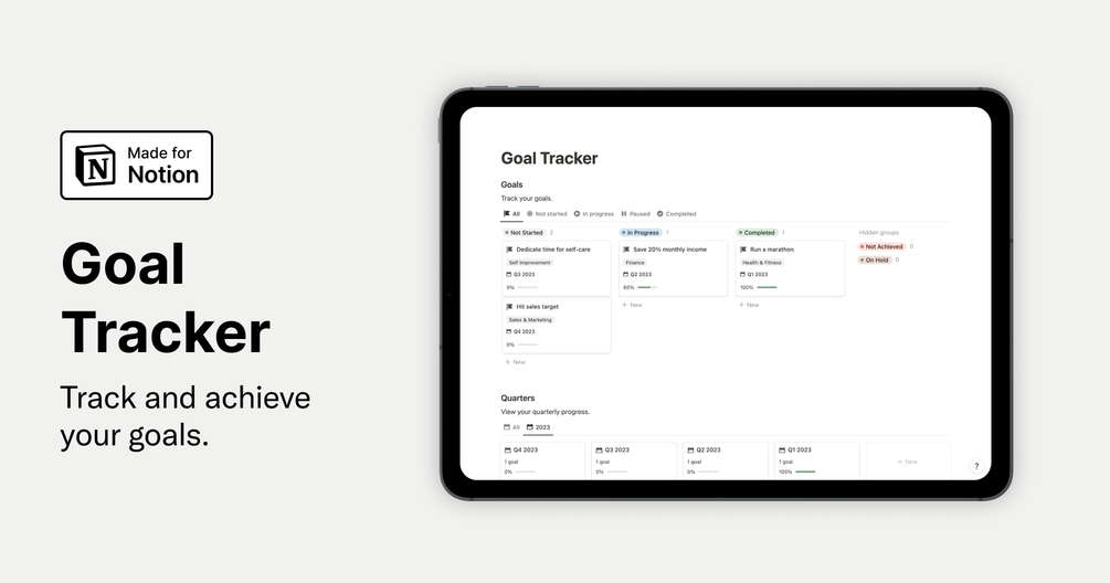 Notion Goal Tracker
