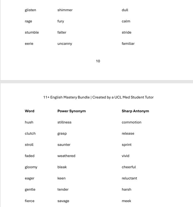 11+ English Mastery Bundle | Full Exam Prep: Comprehension, Grammar ...