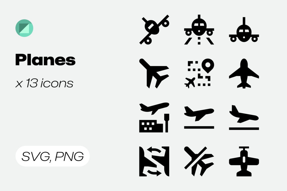 Basicons / Solid / Plane Icons