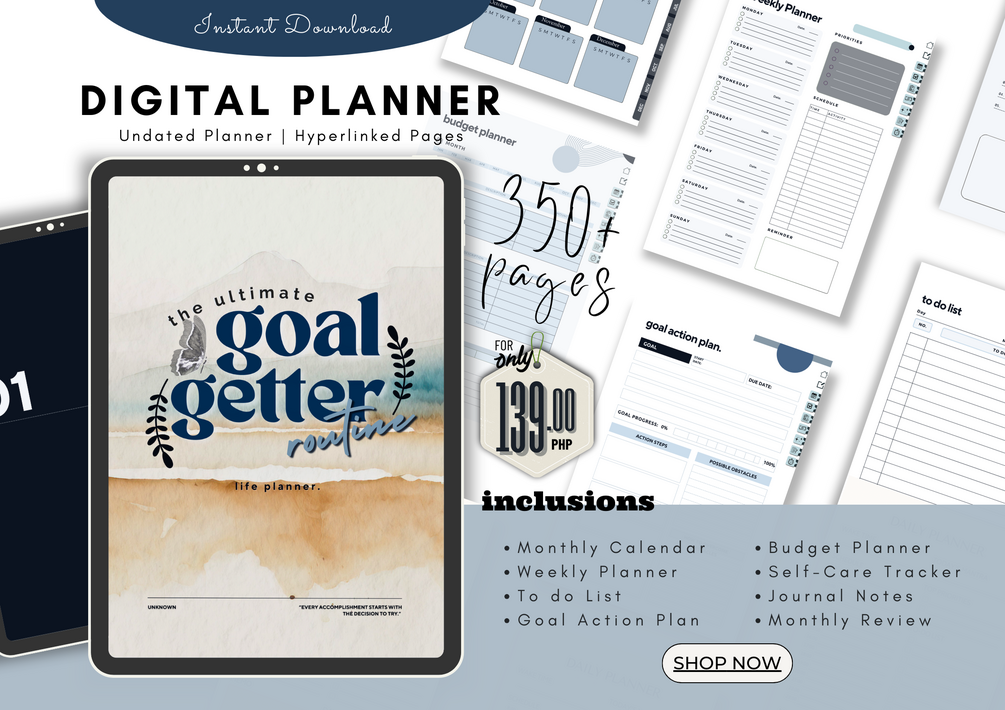 The Ultimate Goal-Getter Planner | GoodNotes, Notability iPad Planner ...