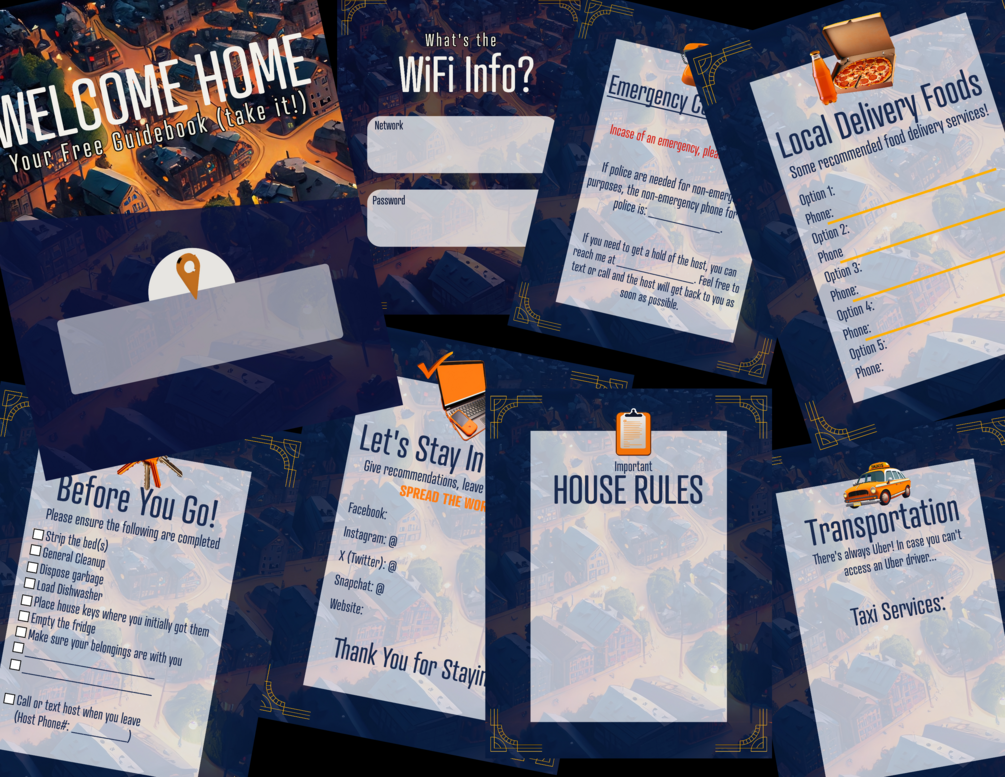Airbnb Welcome Binder