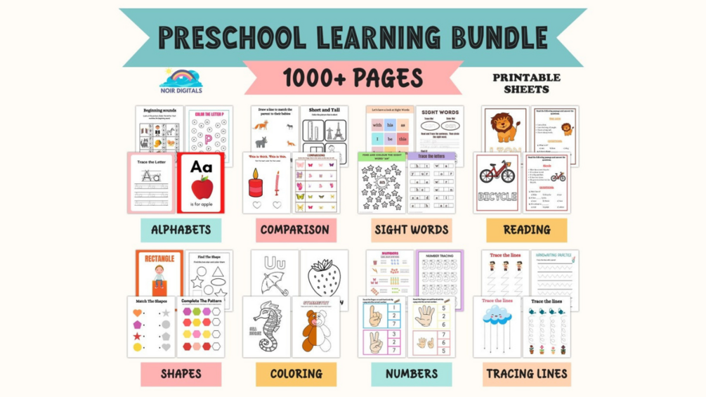 Preschool Activity Sheets | 1,000+ Workbooks
