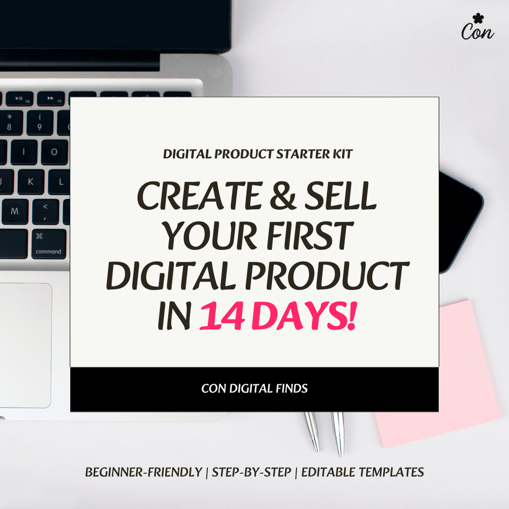 Digital Product Starter Kit for Beginners (14-Day Blueprint + Canva ...