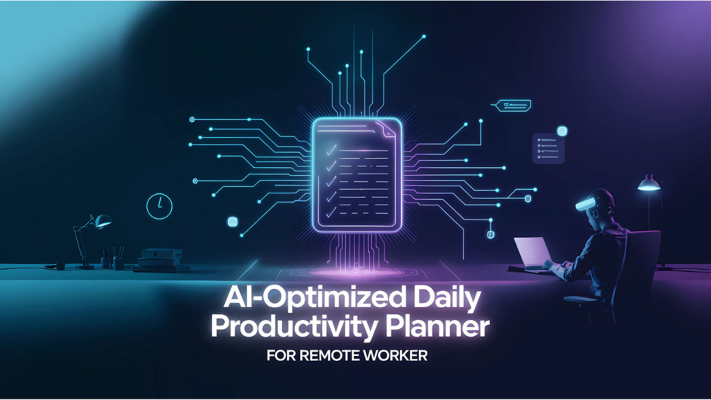 AI-Optimized Daily Productivity Planner for Remote Workers