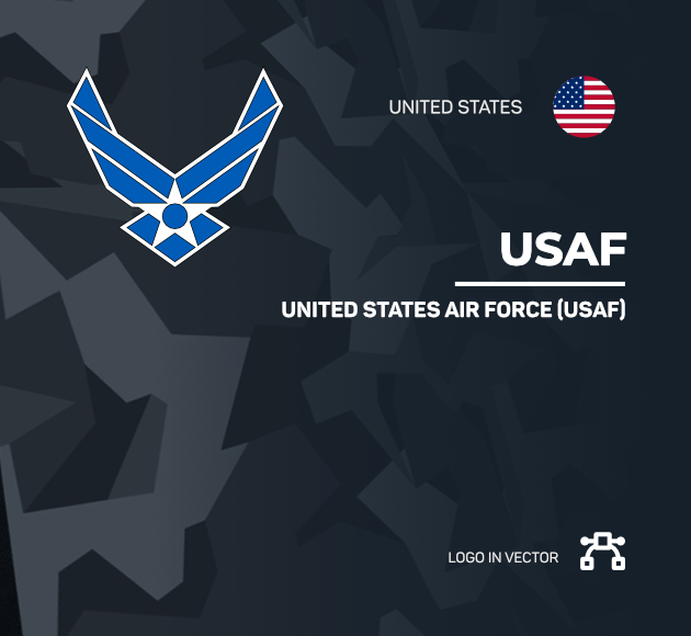 USAF | United States Air Force (USAF) vector emblem (color)