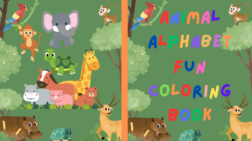 Animal Alphabet Fun Coloring Book: Color, Learn, and Explore the World ...