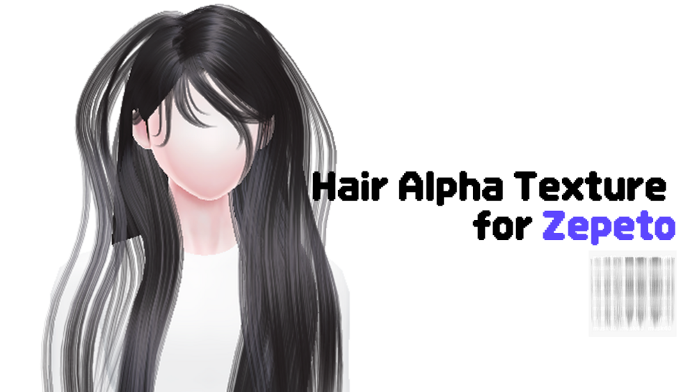 Hair Alpha Texture for Zepeto