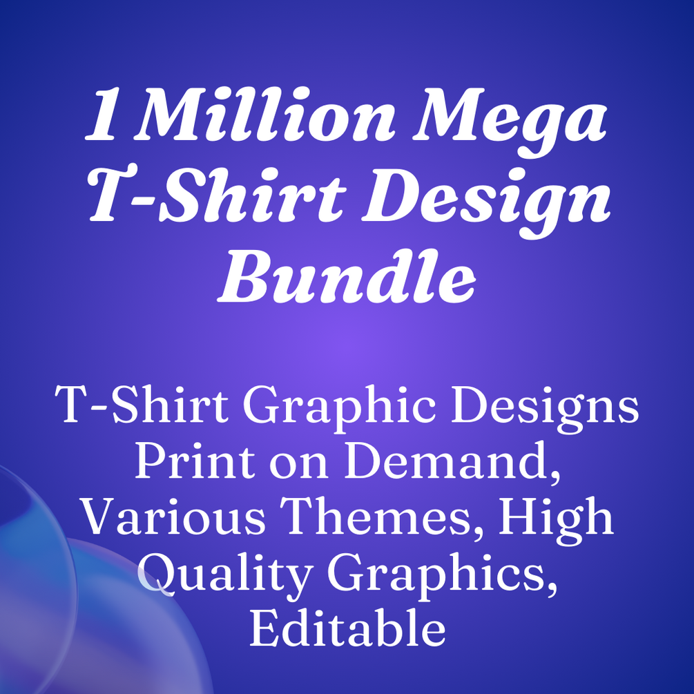 1 Million Mega T-Shirt Design Bundle