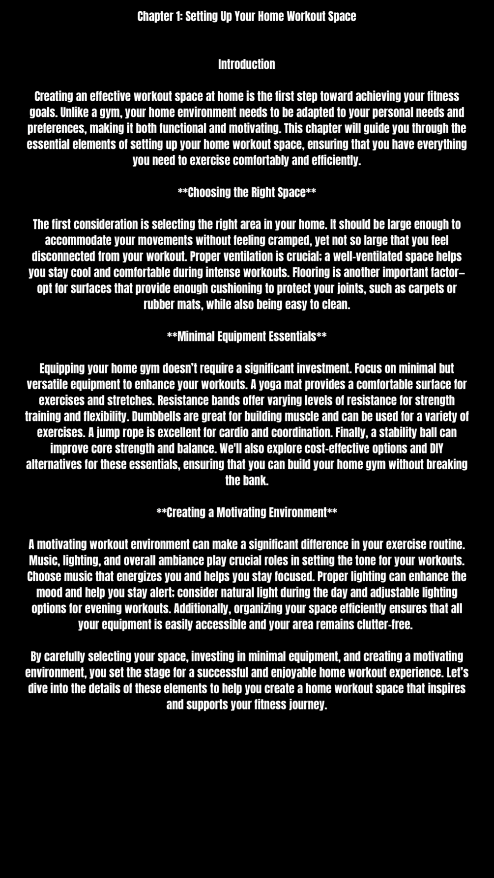 Mastering Workouts Without Machines