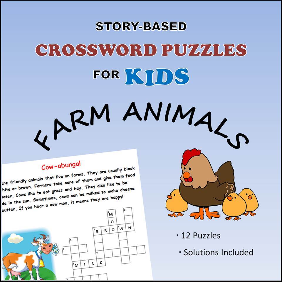 Farm Animals Crossword Puzzles