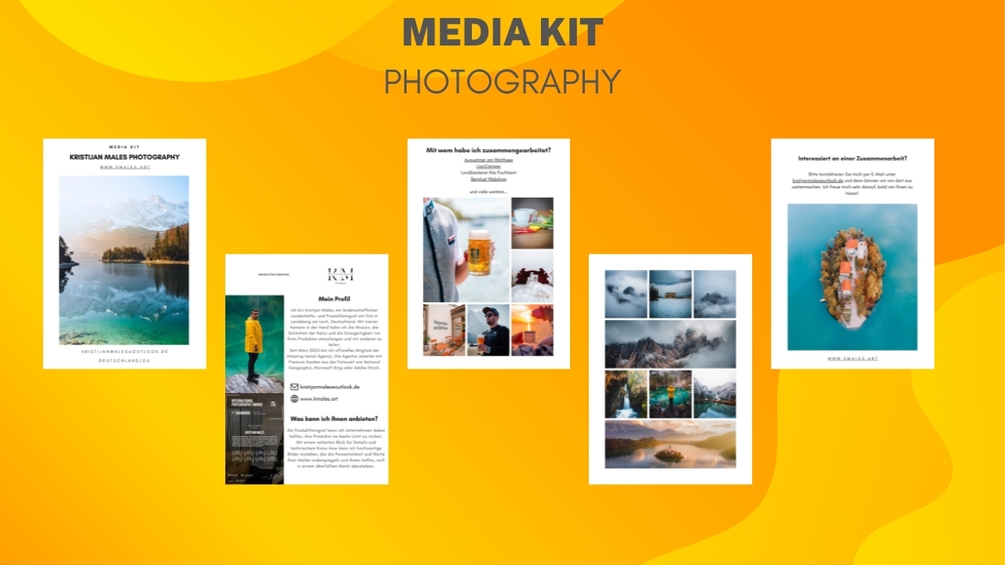 Canva Template - Media Kit for Photographers