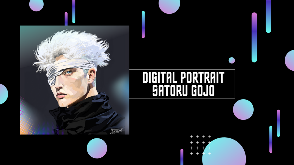 Satoru Gojo: Digital Portrait