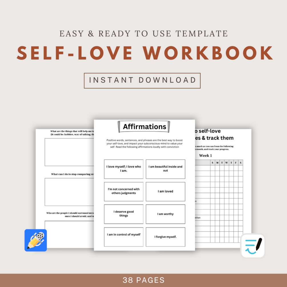 Self-Love Workbook (Download & Printable)